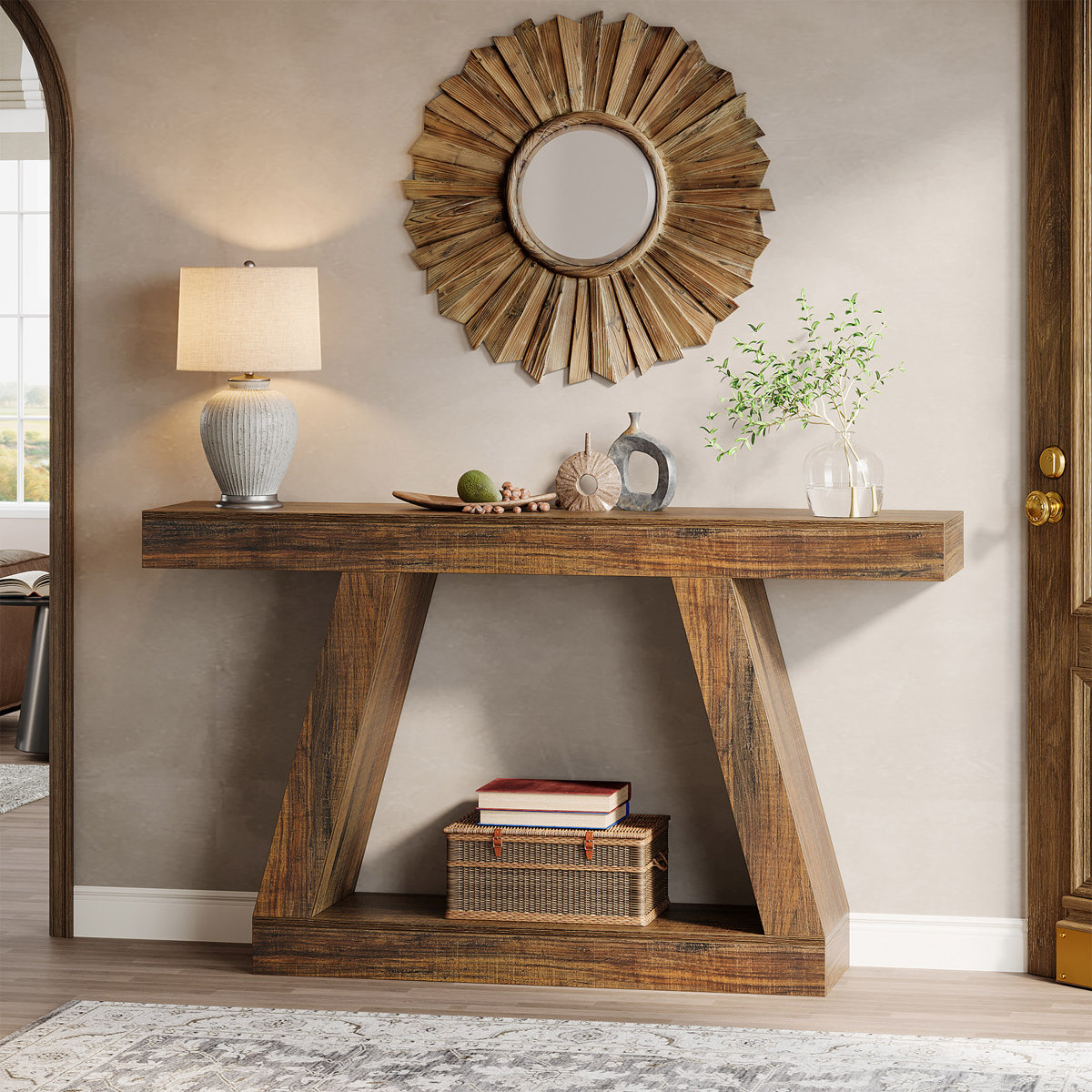 Ebern Designs Chasidi 55.12'' Console Table & Reviews | Wayfair